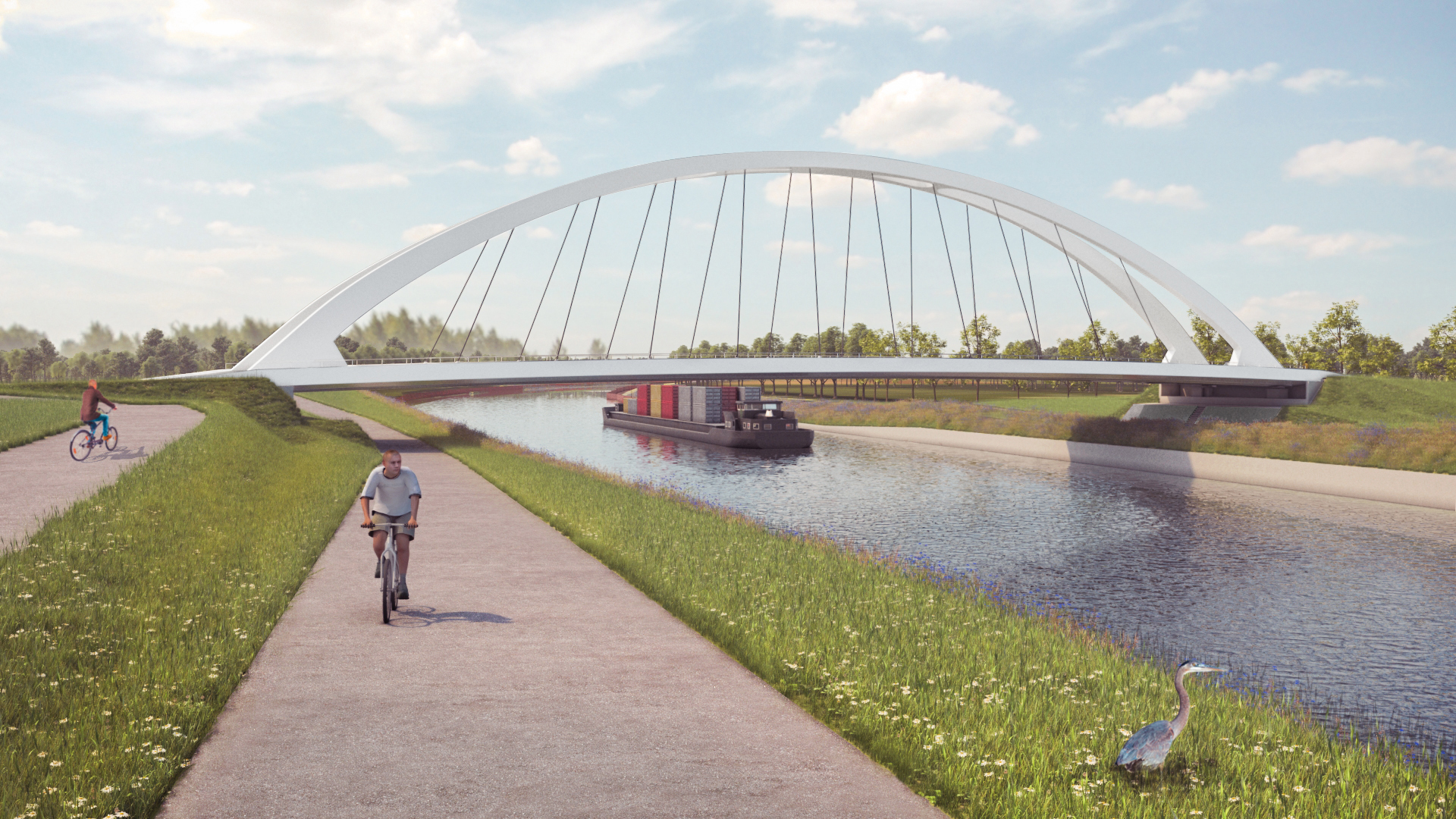 Start of the construction of a new road bridge between Ooigem and ...